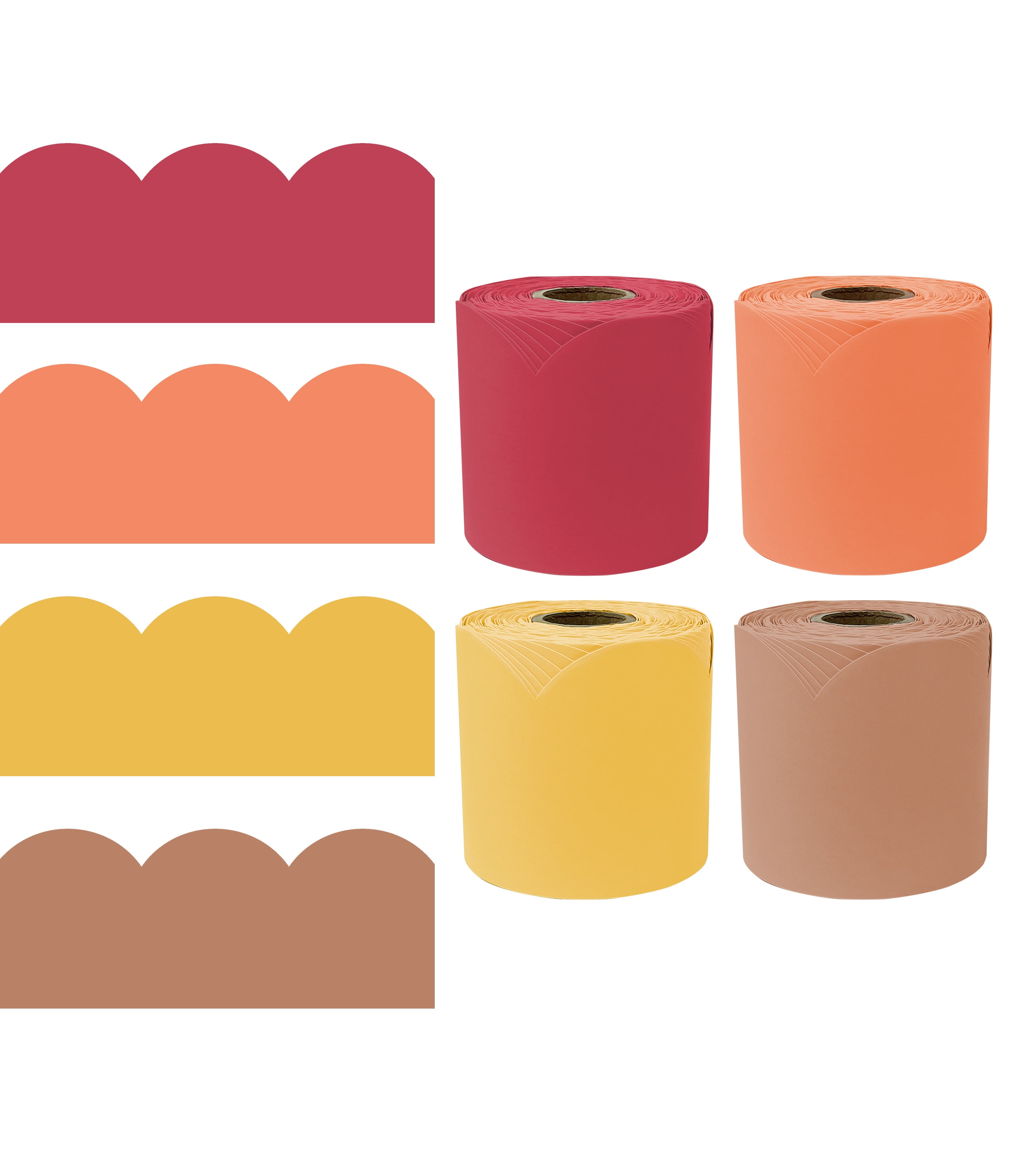 Carson Dellosa 65' Fall Wildflower 4 Pack Rolled Bulletin Board Border ...