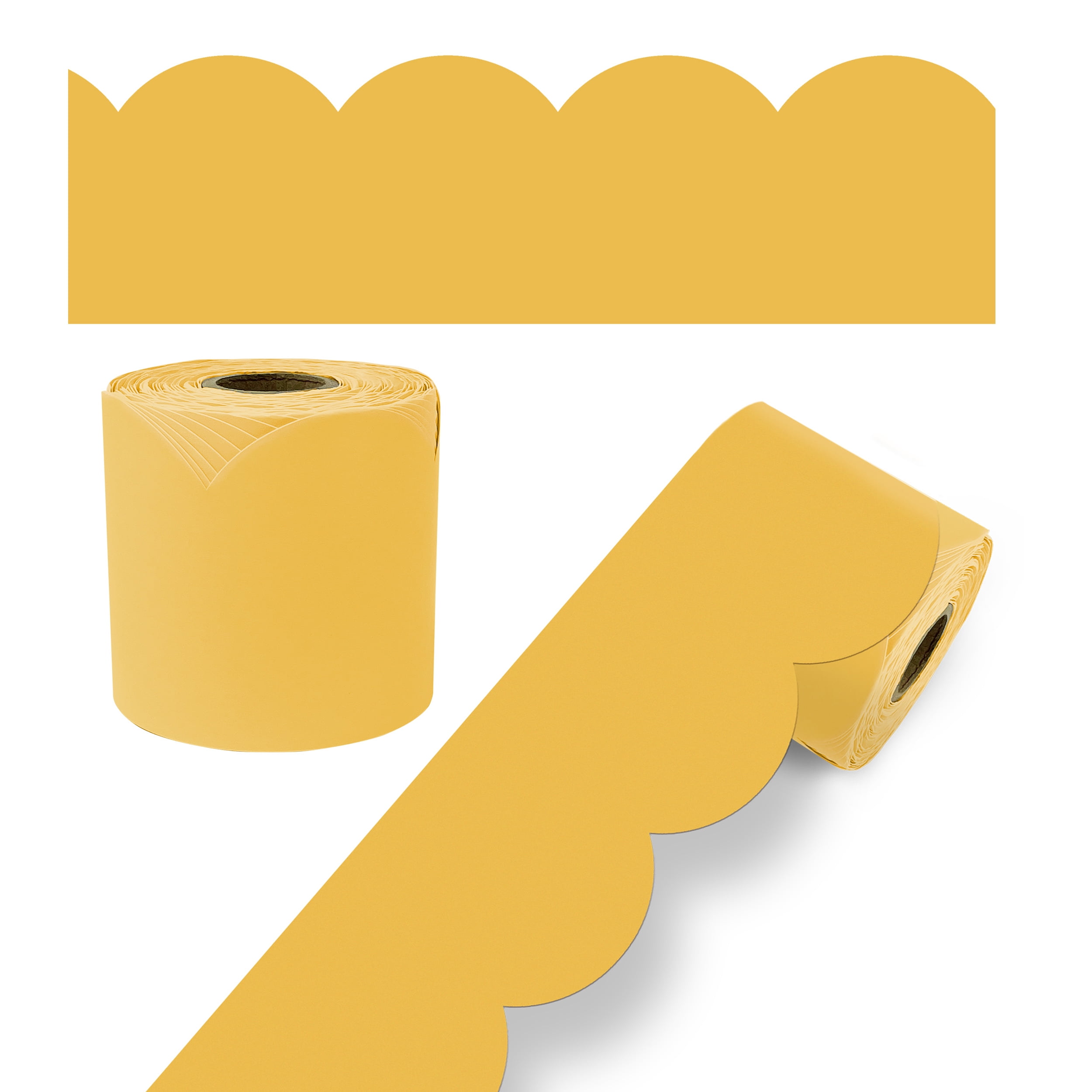 Carson Dellosa 65' Goldenrod Rolled Scalloped Bulletin Board Borders (1 ...
