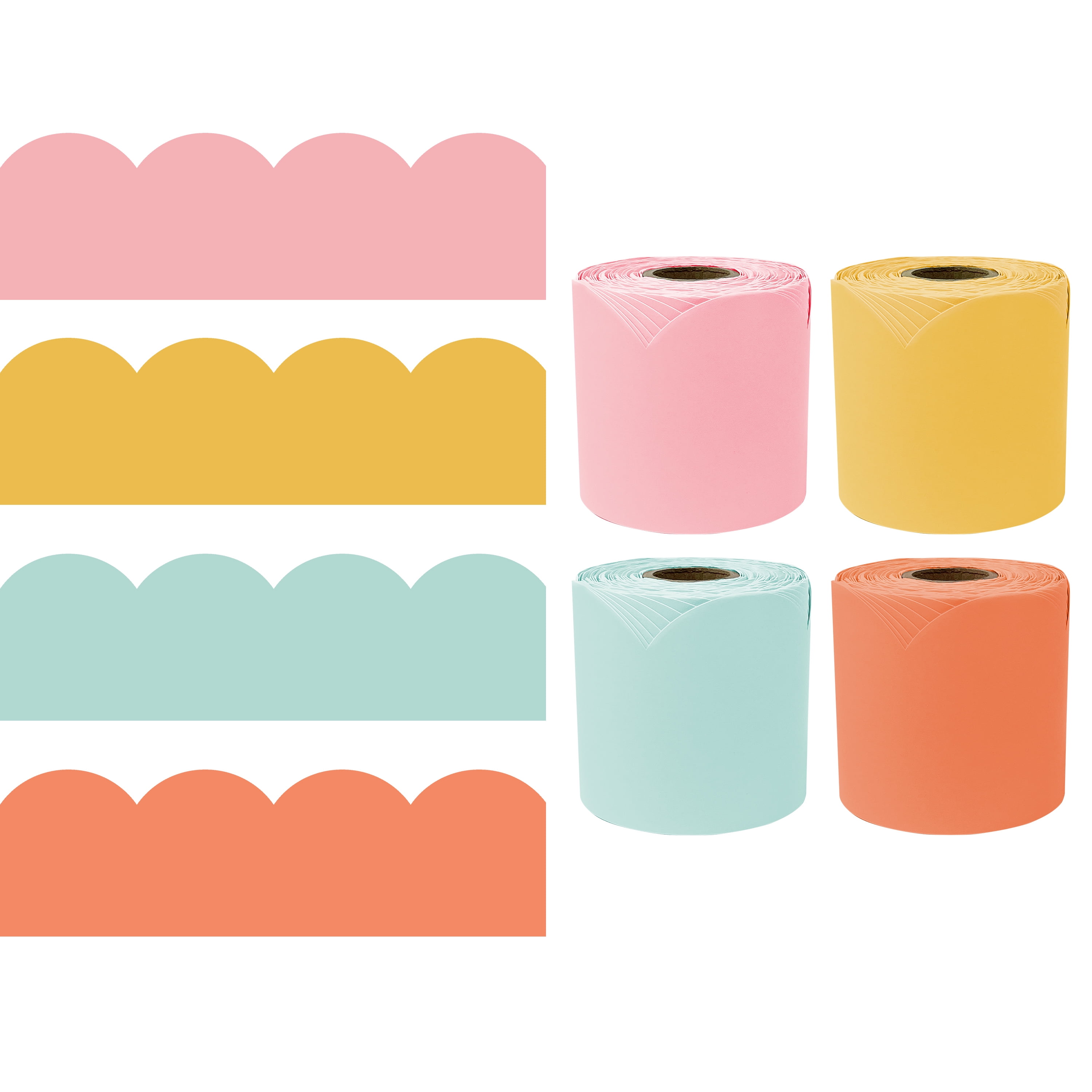 Carson Dellosa 65' Groovy 4 Pack Rolled Bulletin Board Border Set (4 ...