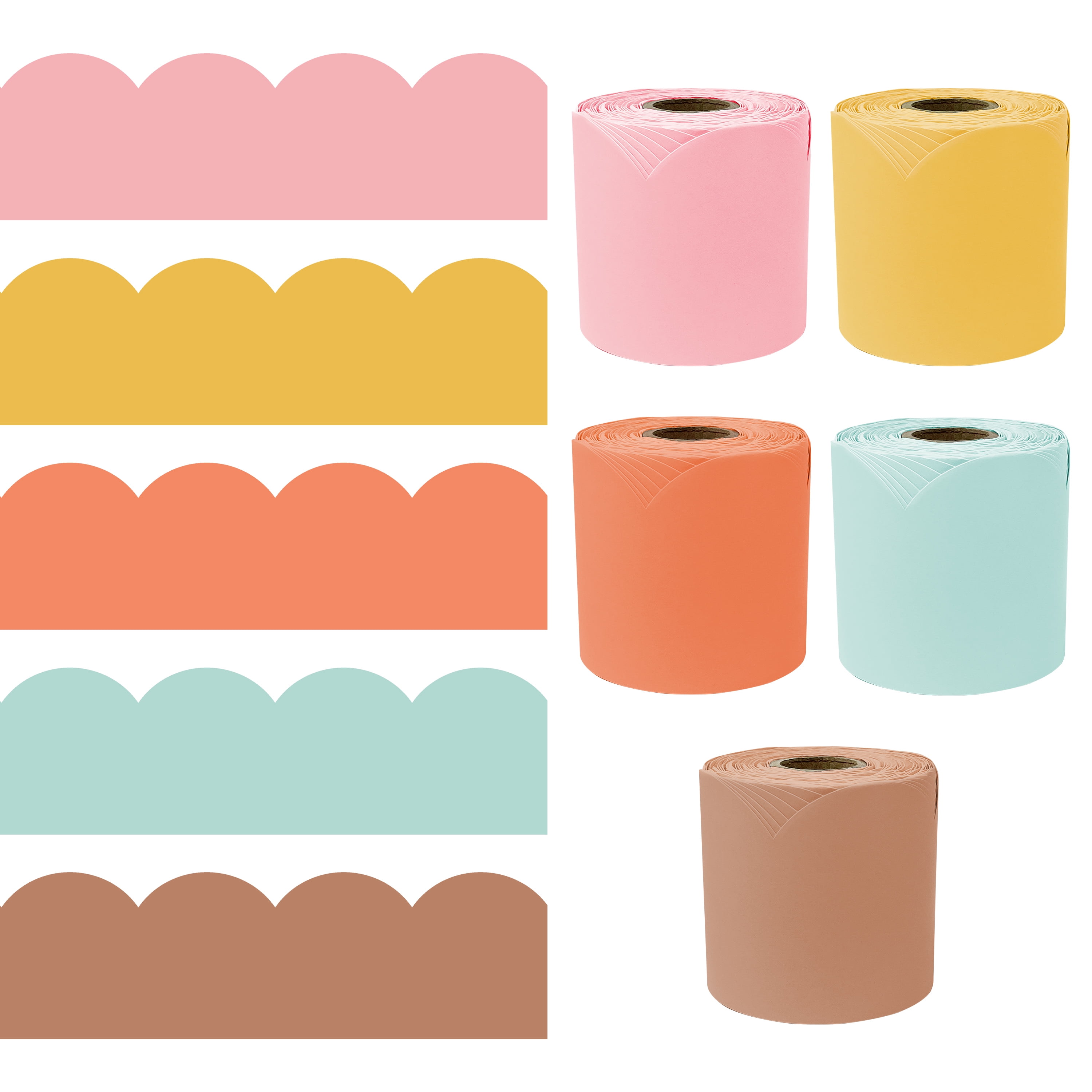 Carson Dellosa 65' Groovy 5 Pack Rolled Bulletin Board Border Set (5 ...