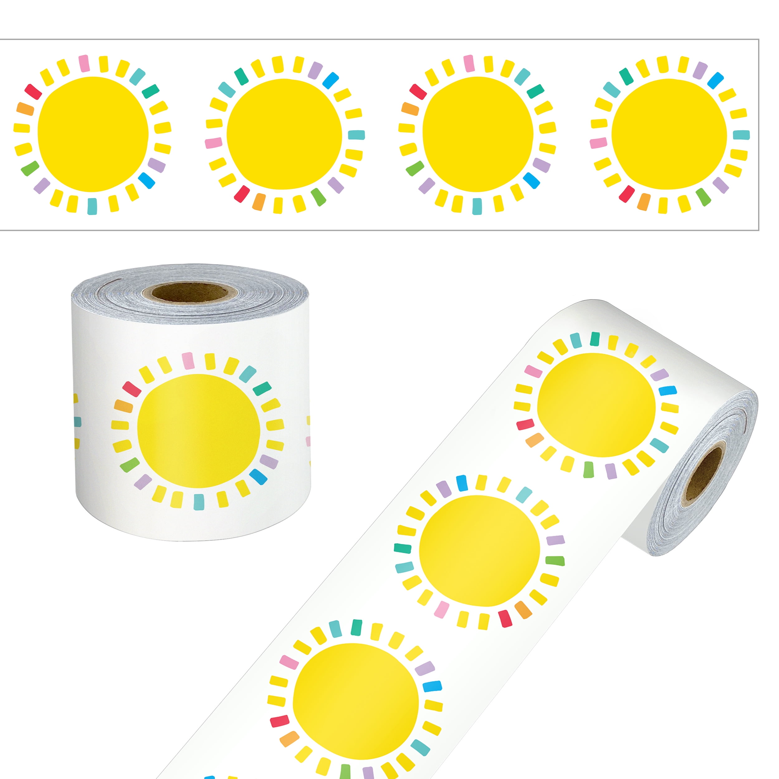 Carson Dellosa 65' Sunshine Rolled Straight Bulletin Board Borders (1 ...