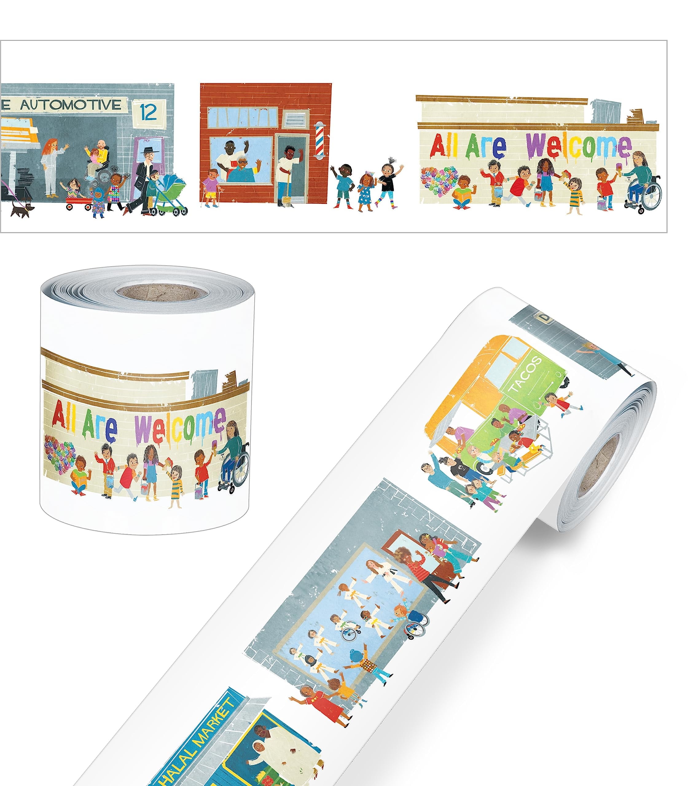 Carson Dellosa All are Welcome 65 Ft All are Neighbors Straight ...