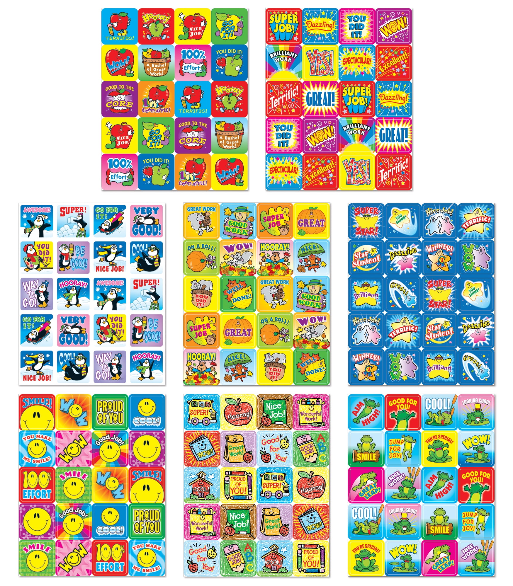 Carson Dellosa – Assorted Motivational Stickers, Classroom Décor, 960 ...