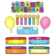 Mr. Pen- Happy Birthday Bulletin Board Set, 20 pcs, Bulletin Board ...