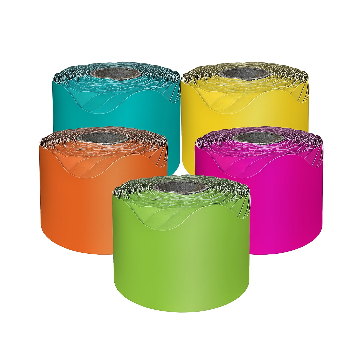 Carson-Dellosa 145301 Rolled Scalloped Border Set, 2.25" X 65 Ft ...