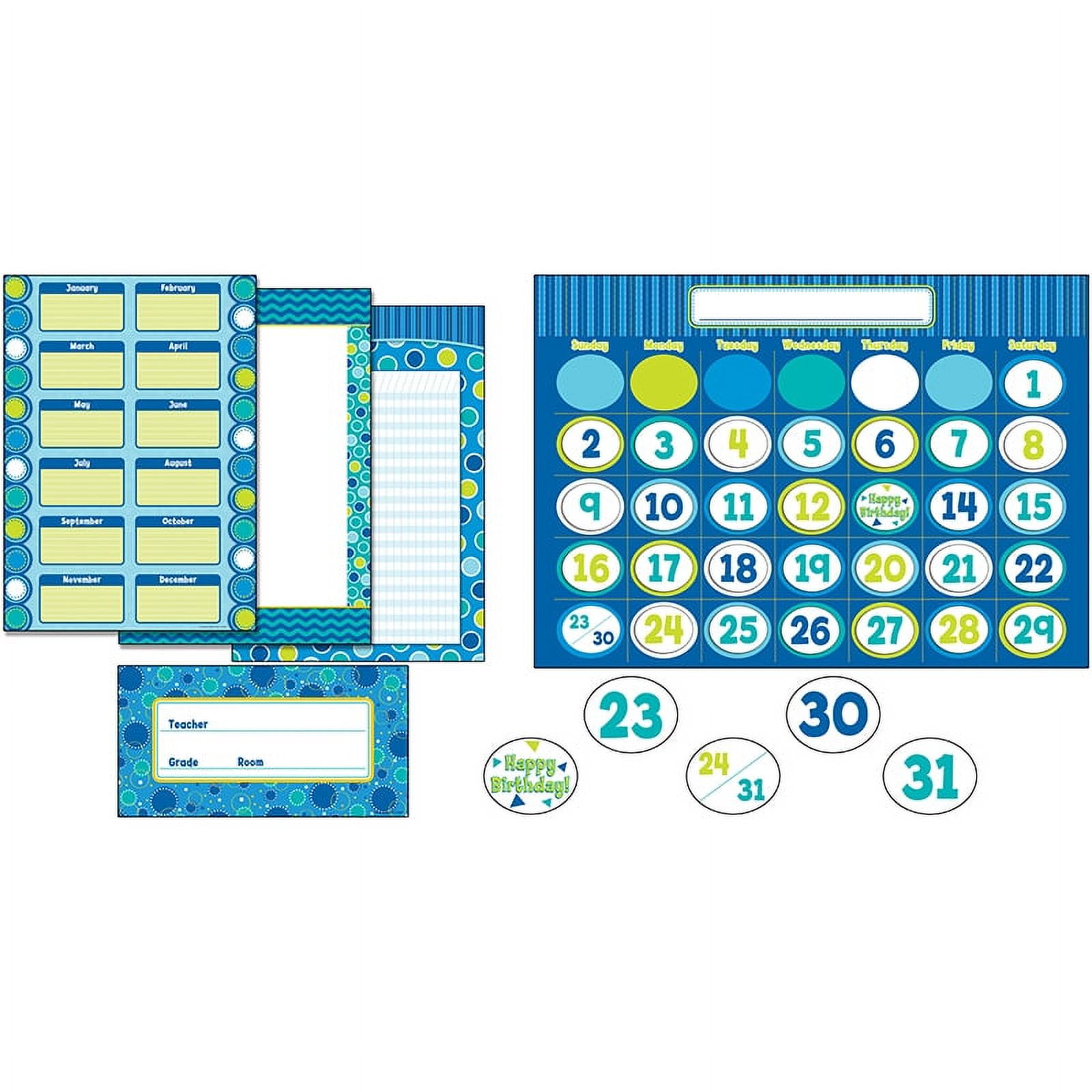 Carson Dellosa Bubbly Blues Bulletin Board Set - Walmart.com
