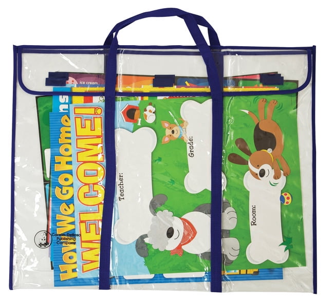 Carson Dellosa Bulletin Board Storage Bag, 30 x 24 Inches, Clear ...