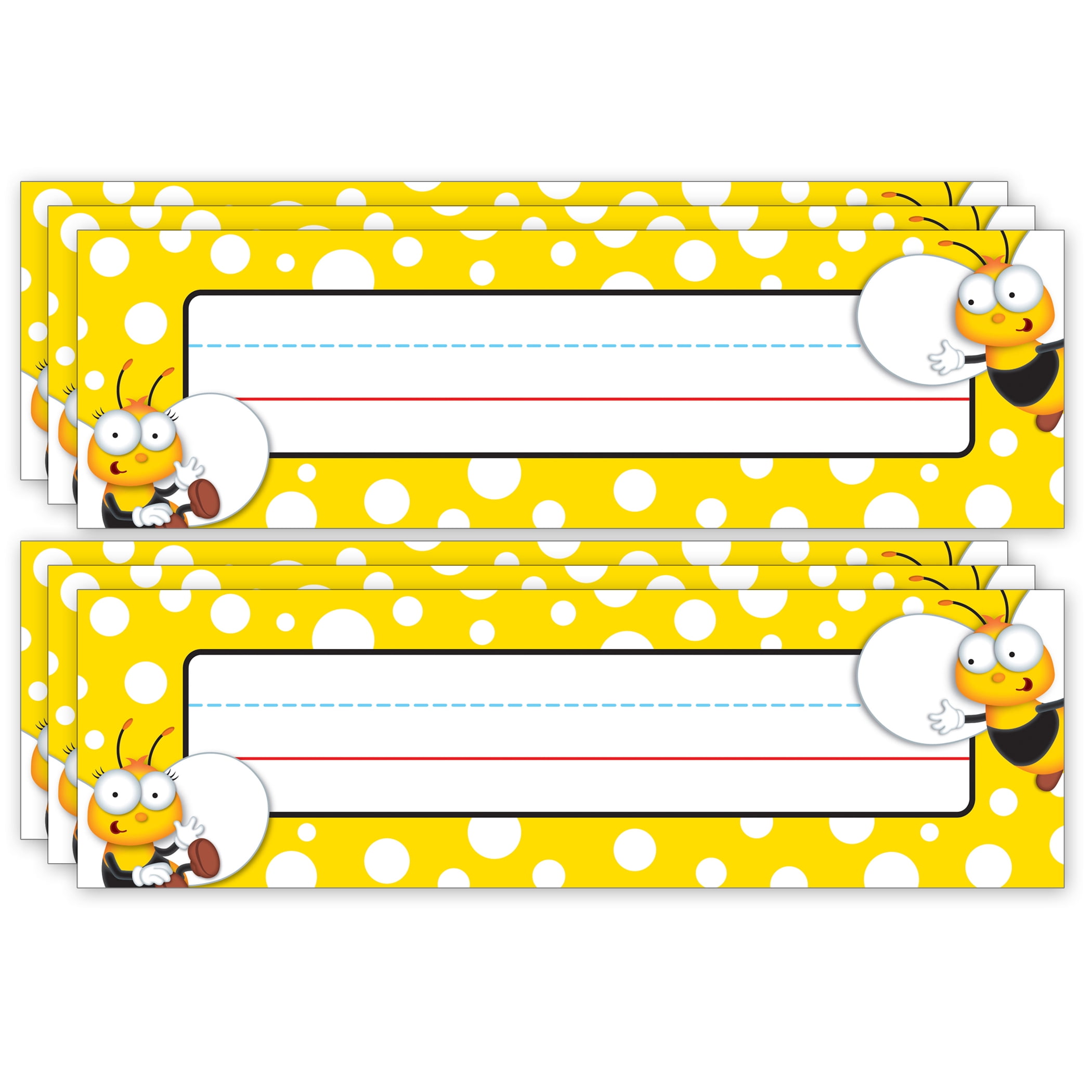Carson Dellosa Education Buzz-Worthy Bees Nameplates, Grades PK-5, 36 ...