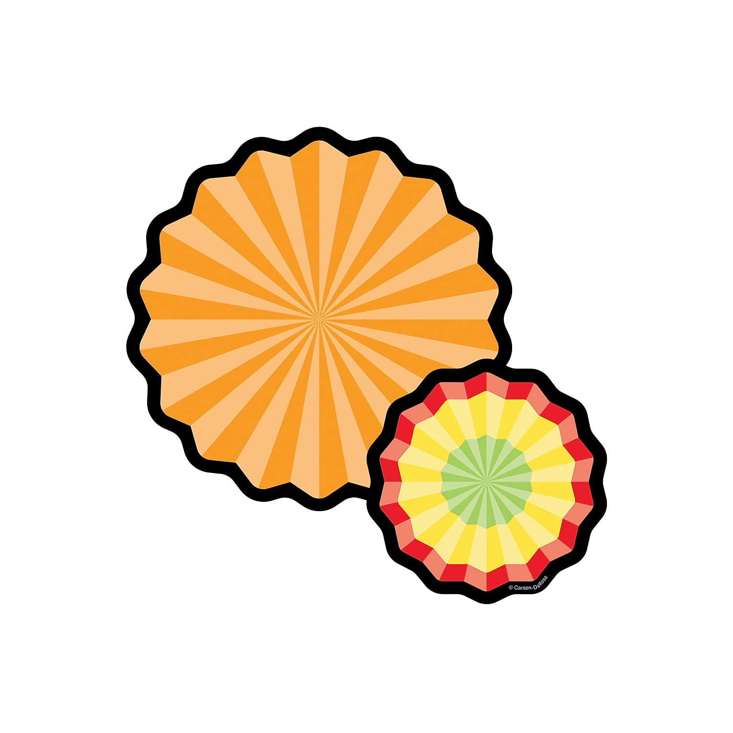 Carson Dellosa CD-120537 Celebrate Colorful Fans Cutouts - Walmart.com