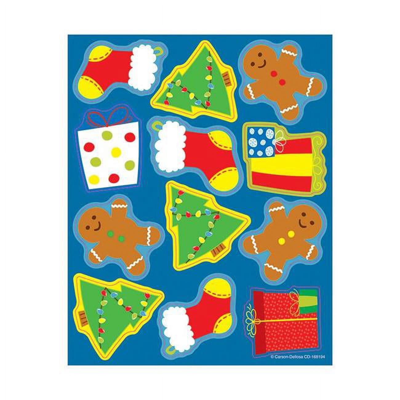 Carson Dellosa CD-168194-12 Holiday Shape Stickers - Pack of 12 ...