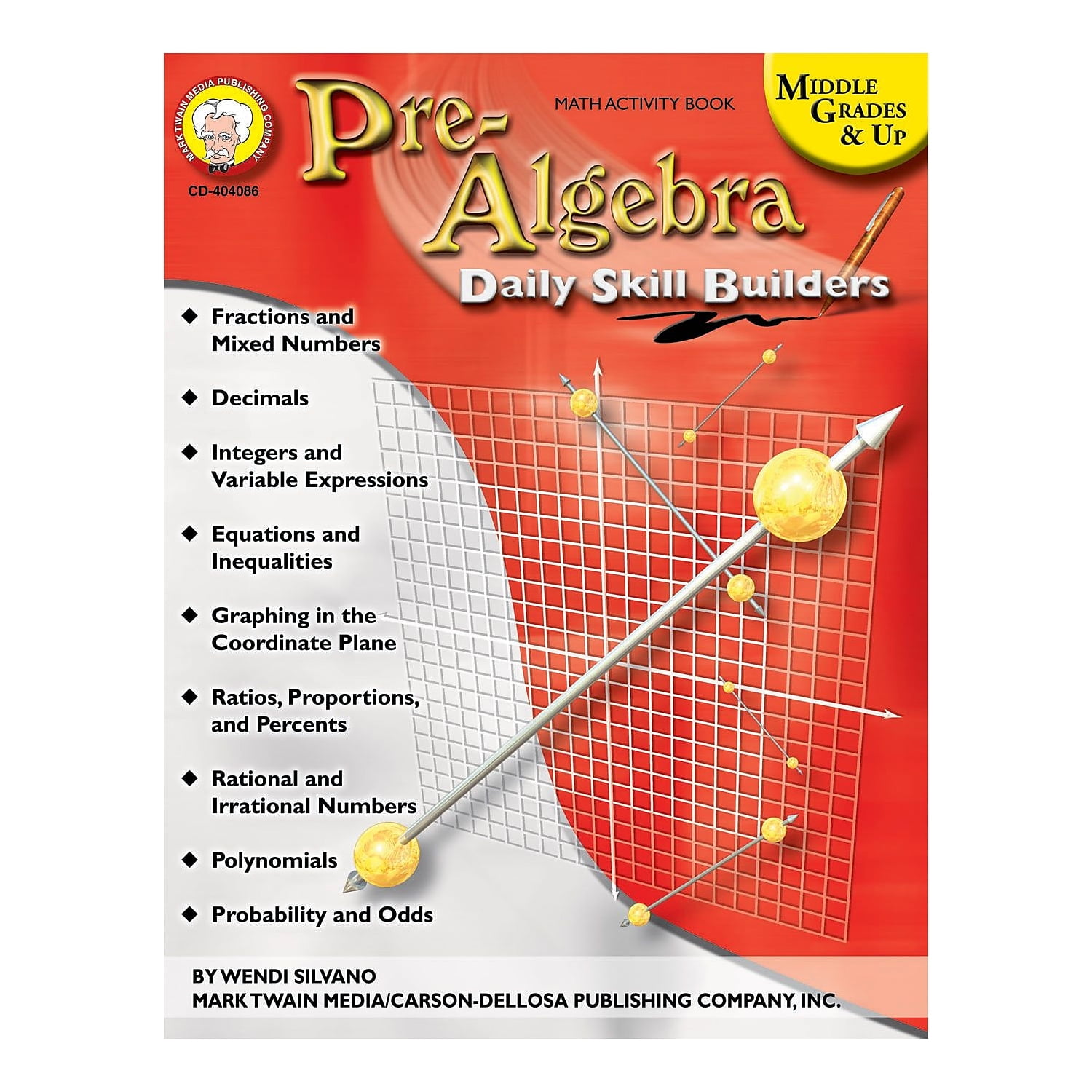 Carson Dellosa CD-404086 Daily Skills Builders Series Pre-Algebra ...