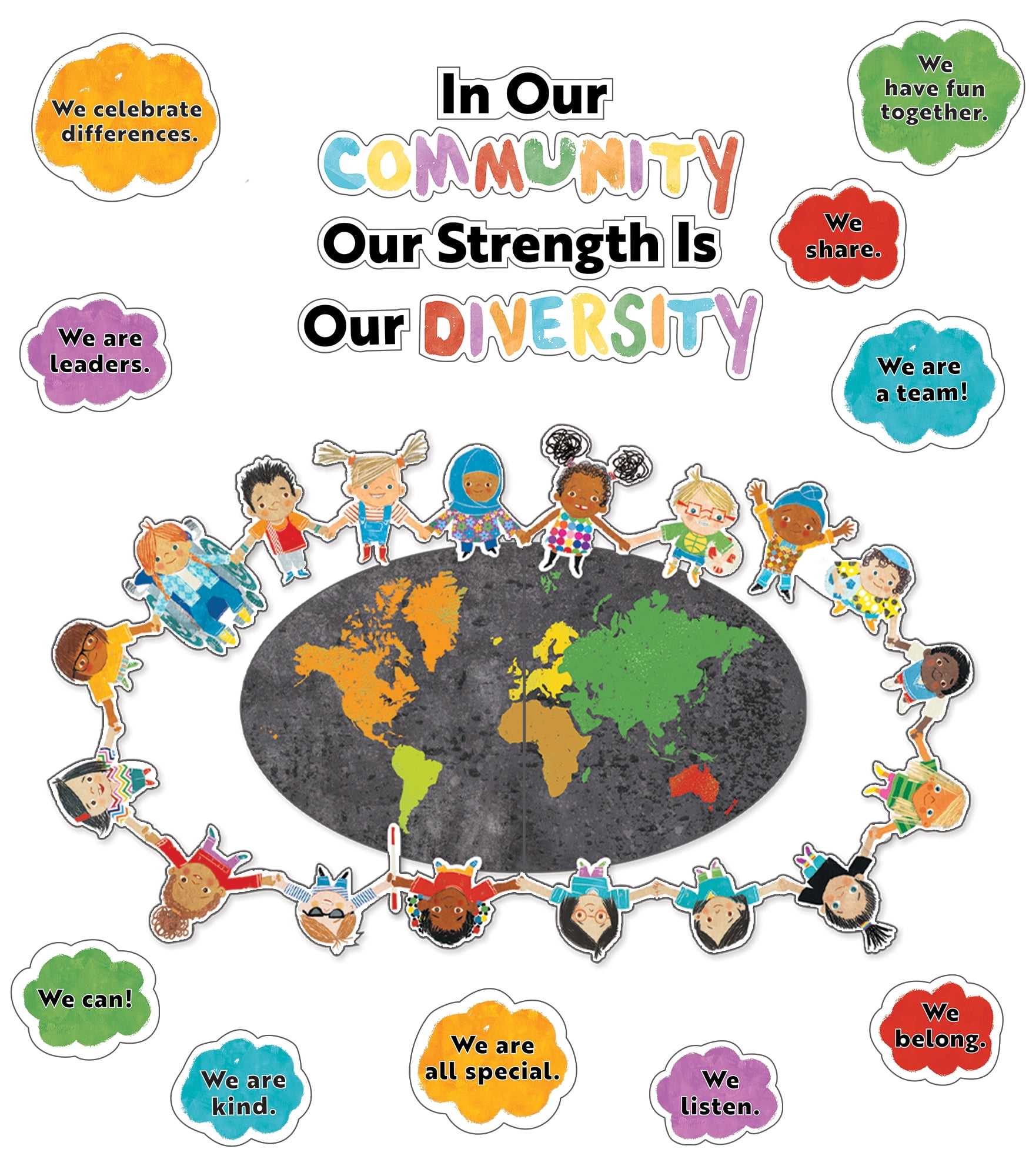 Carson Dellosa All Are Welcome Our Strength Is Our Diversity Bulletin ...