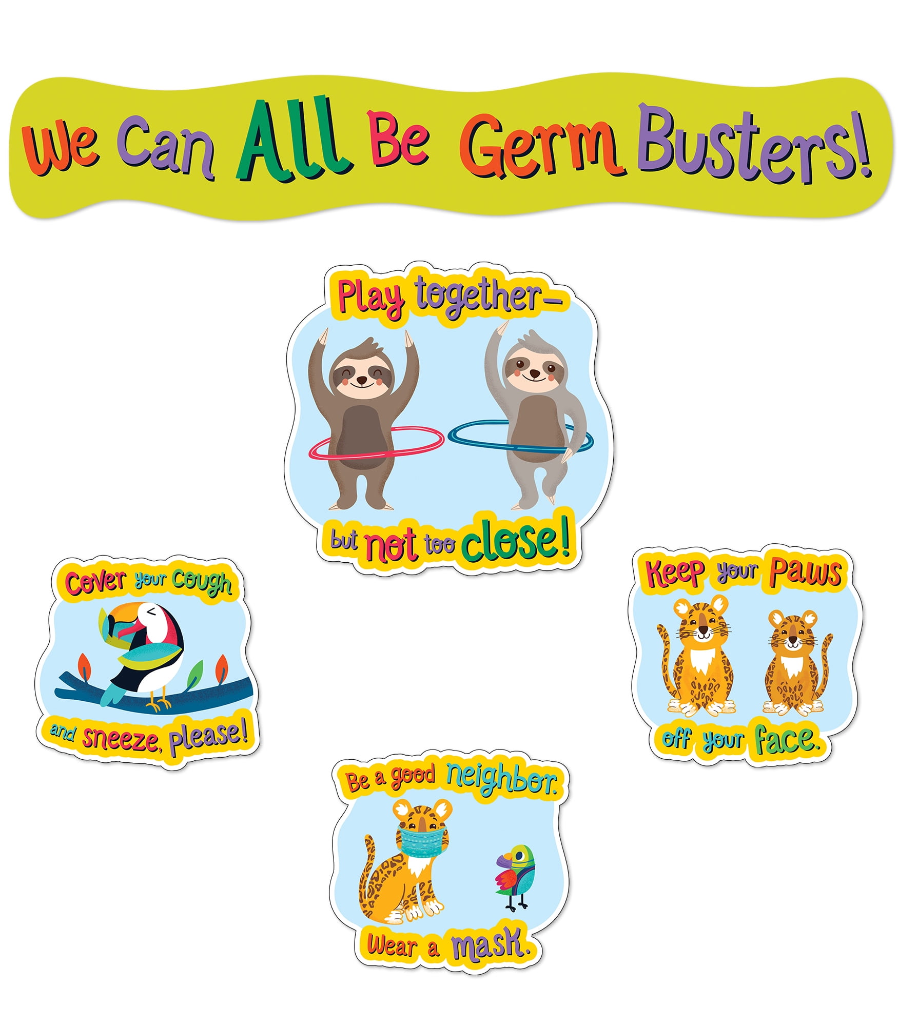 Bulletin Board Set-One World-Germ Busters (9 Pcs) - Walmart.com