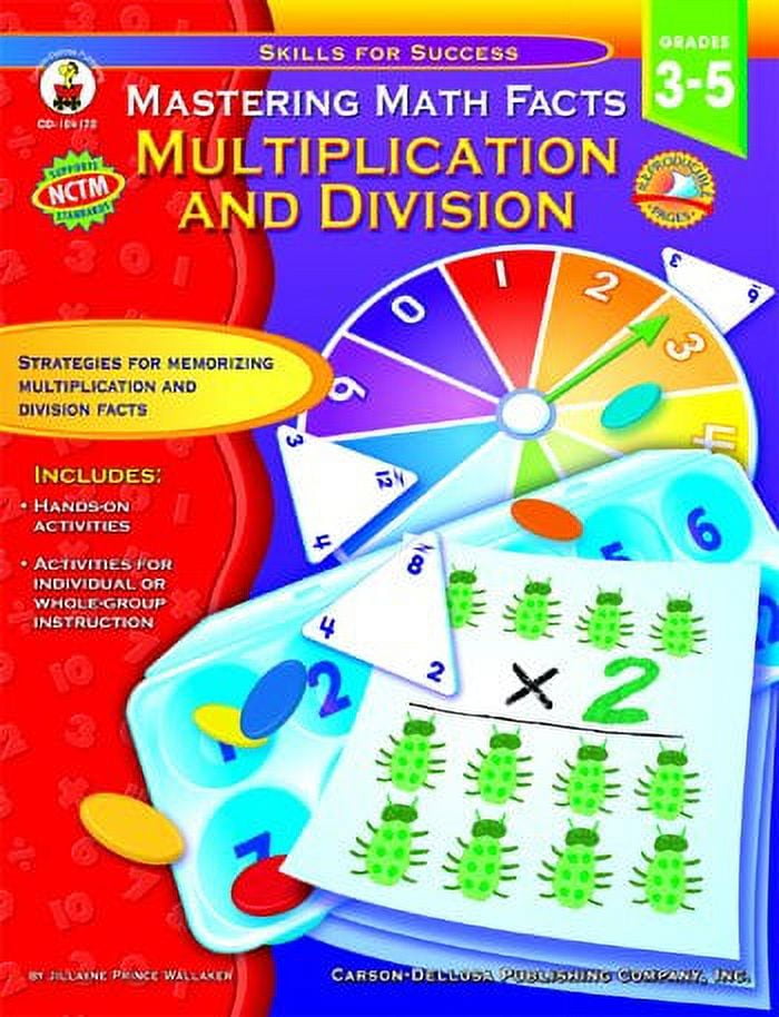 Carson Dellosa Cd-104170 Mastering Math Facts Multiplication & Division ...