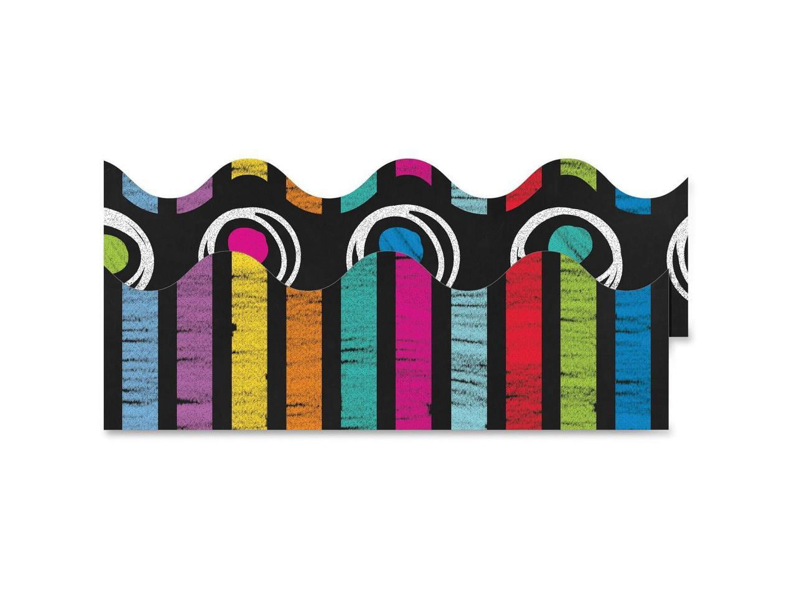 Carson Dellosa Colorful Chalkboard Scalloped Borders Pack Of 13