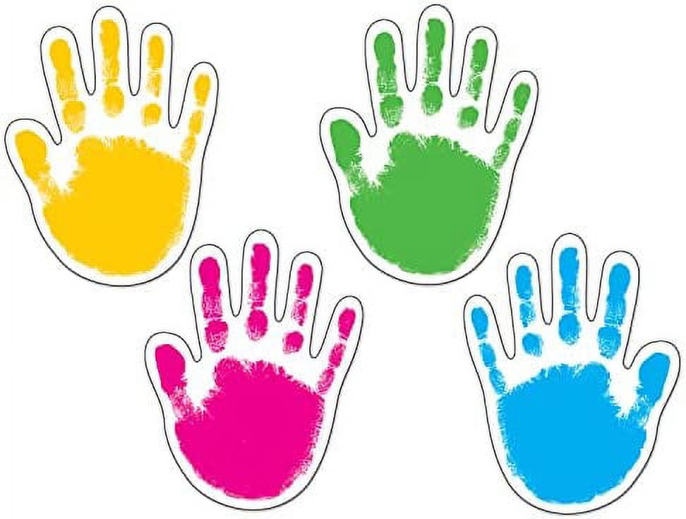 Carson Dellosa Colorful Helping Hands Bulletin Board Cutouts Colorful