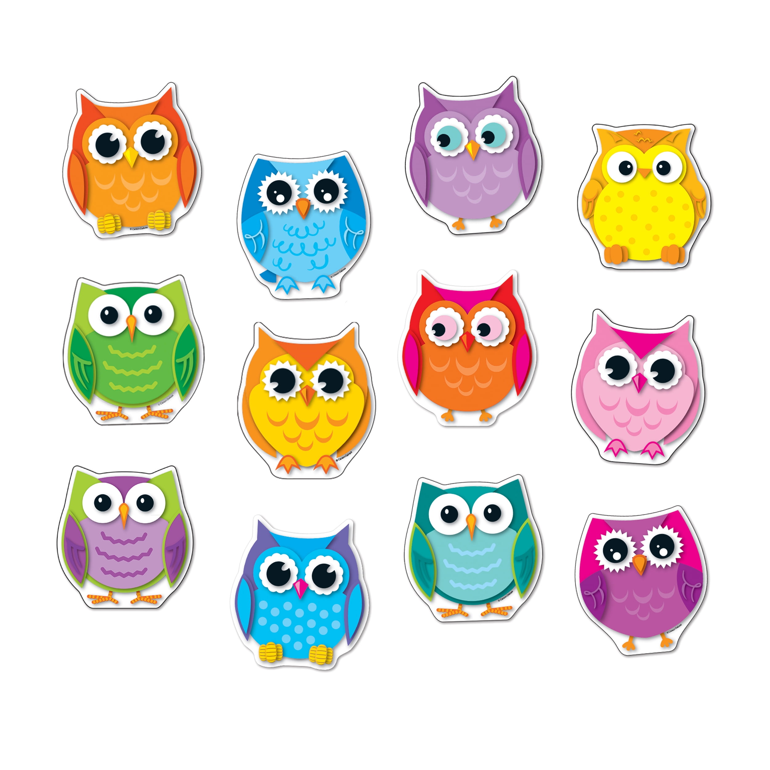 Carson Dellosa Colorful Owls Cutouts (36 cut-outs) - Walmart.com