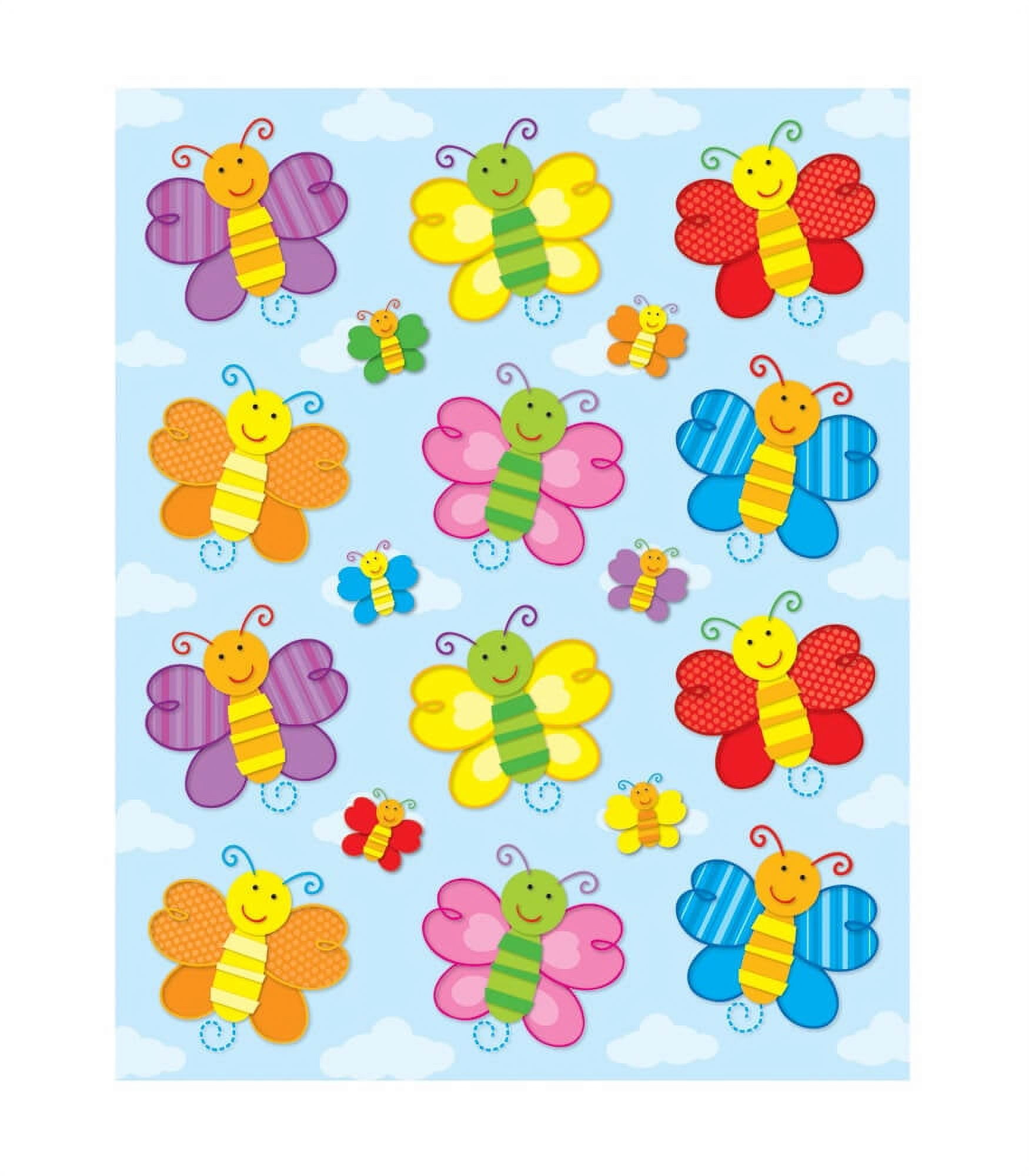 Carson Dellosa Education Butterflies Shape Stickers (72) - Walmart.com