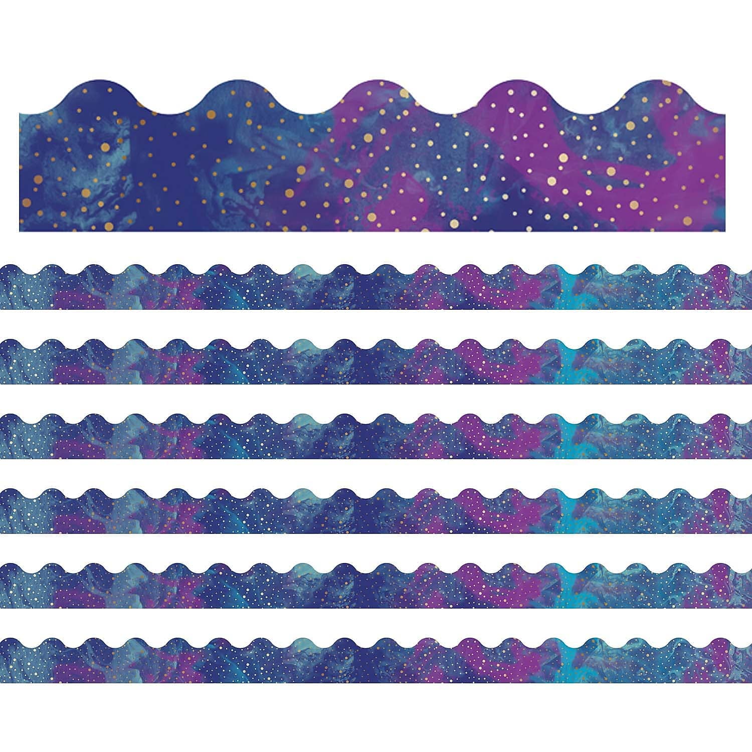 Carson Dellosa Education CD-108380-6 Galaxy Scalloped Borders (6 PK ...