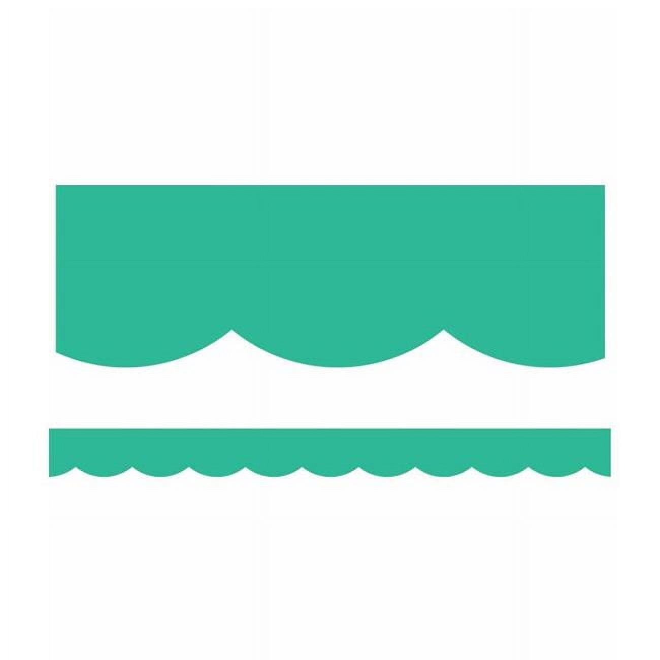 Carson Dellosa Education CD-108422 Brights Turquoise Scalloped Borders ...