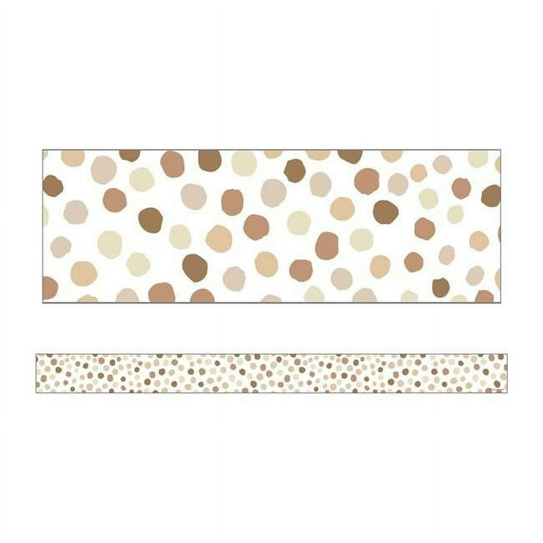 Gold Polka Dot Border Bulliten