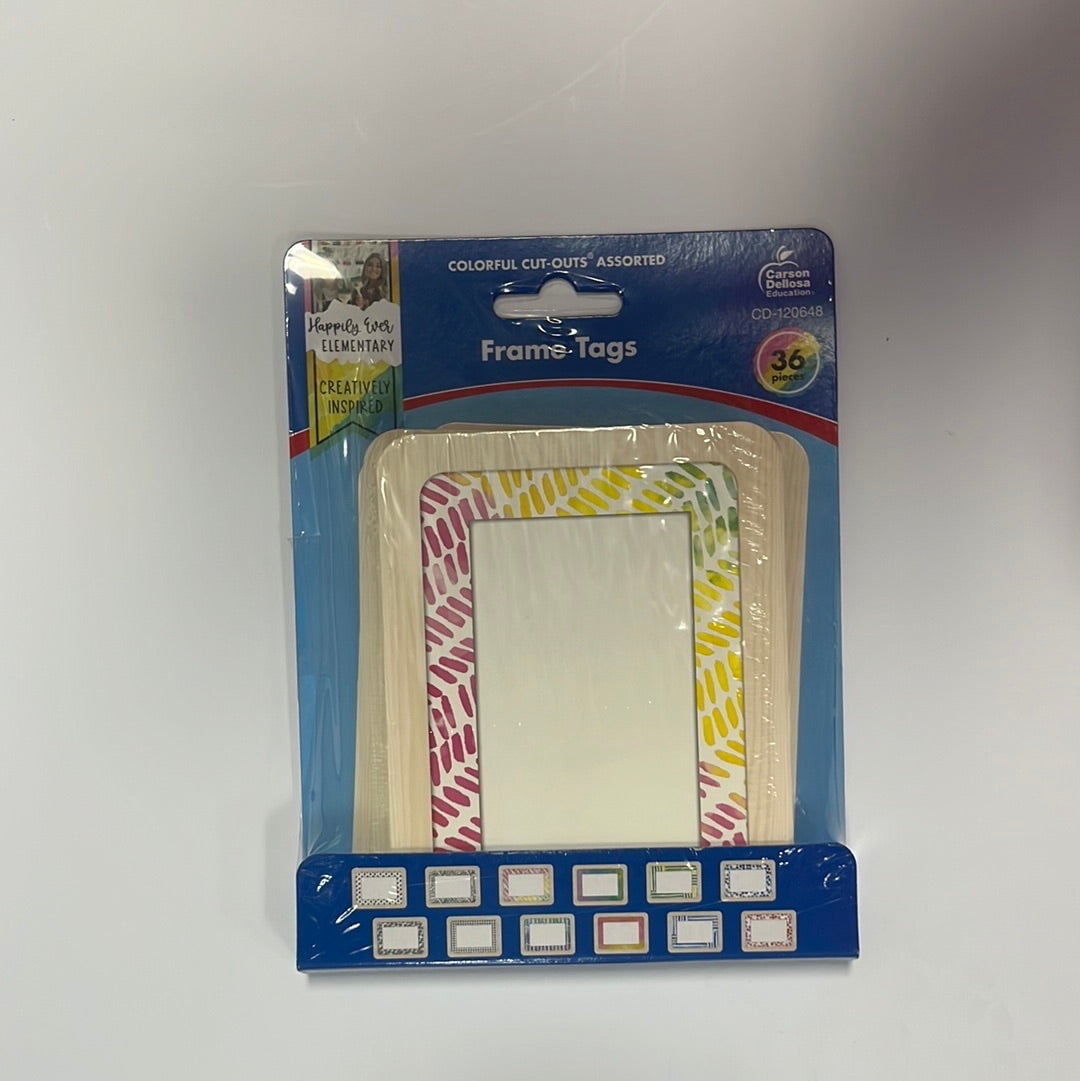 Carson Dellosa Education CD-120648 Creative Inspire Frame Tags Cutouts ...