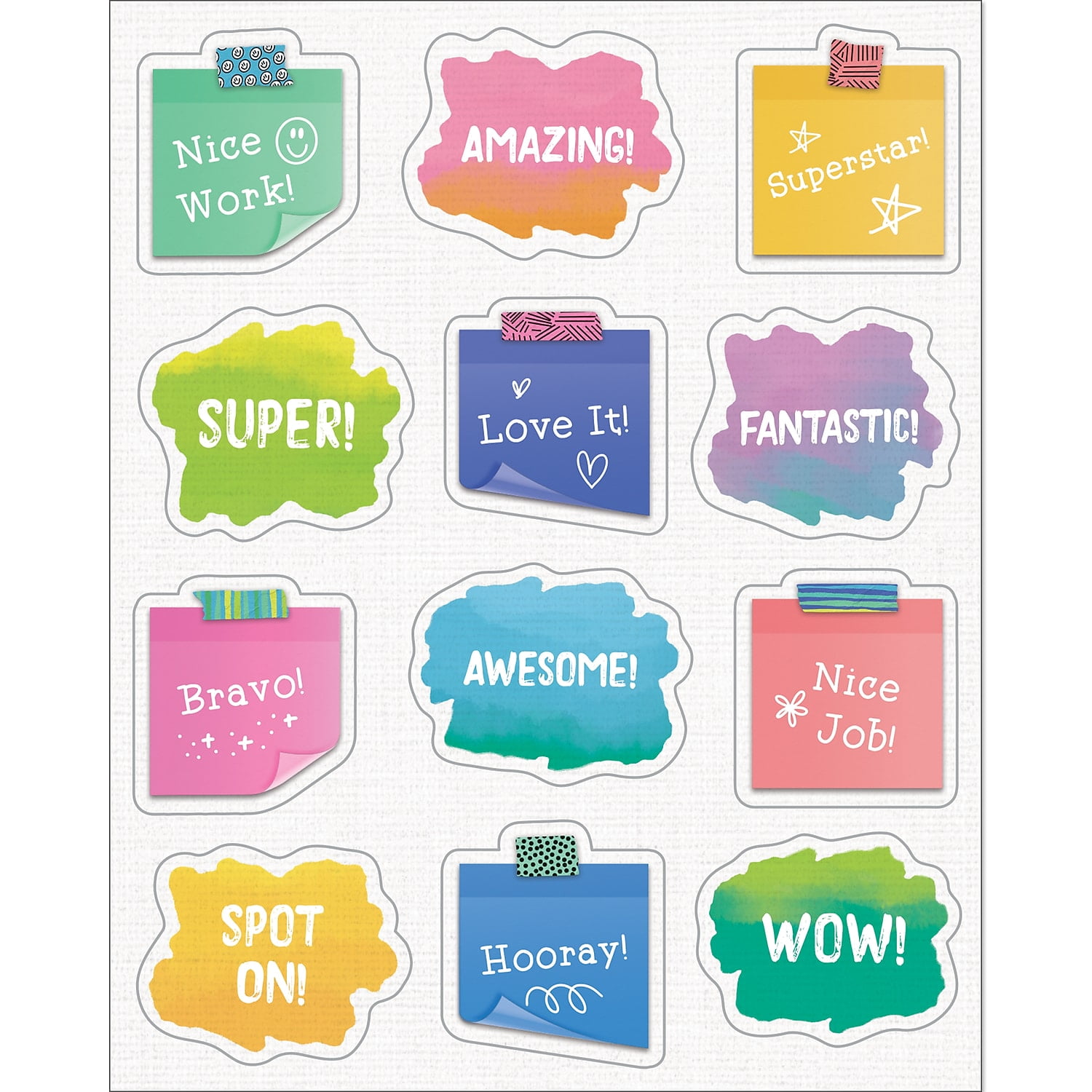 Carson Dellosa Education CD-168327 Doodle Motivators Shape Stickers ...