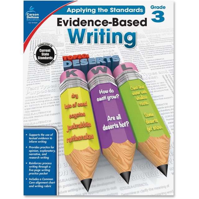 Carson Dellosa Education, CDP104826, Grade 3 Evidence-Based Writing ...