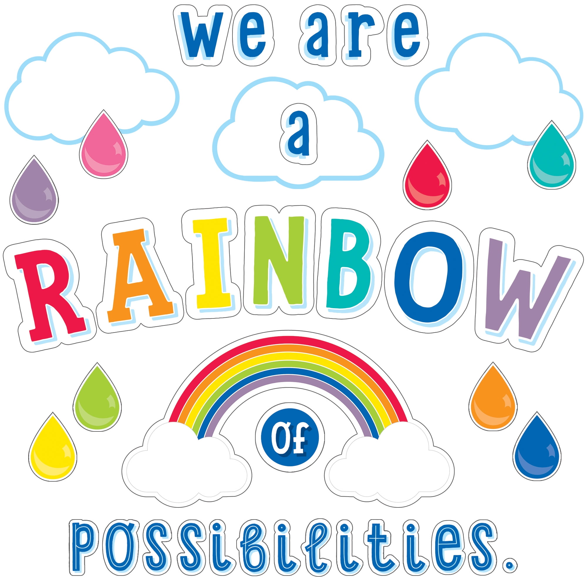 Carson Dellosa Education, CDP110416, Rainbow Message Bulletin Board Set ...