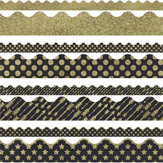 Carson Dellosa Education, CDP145099, Sparkle & Shine Scalloped Borders ...