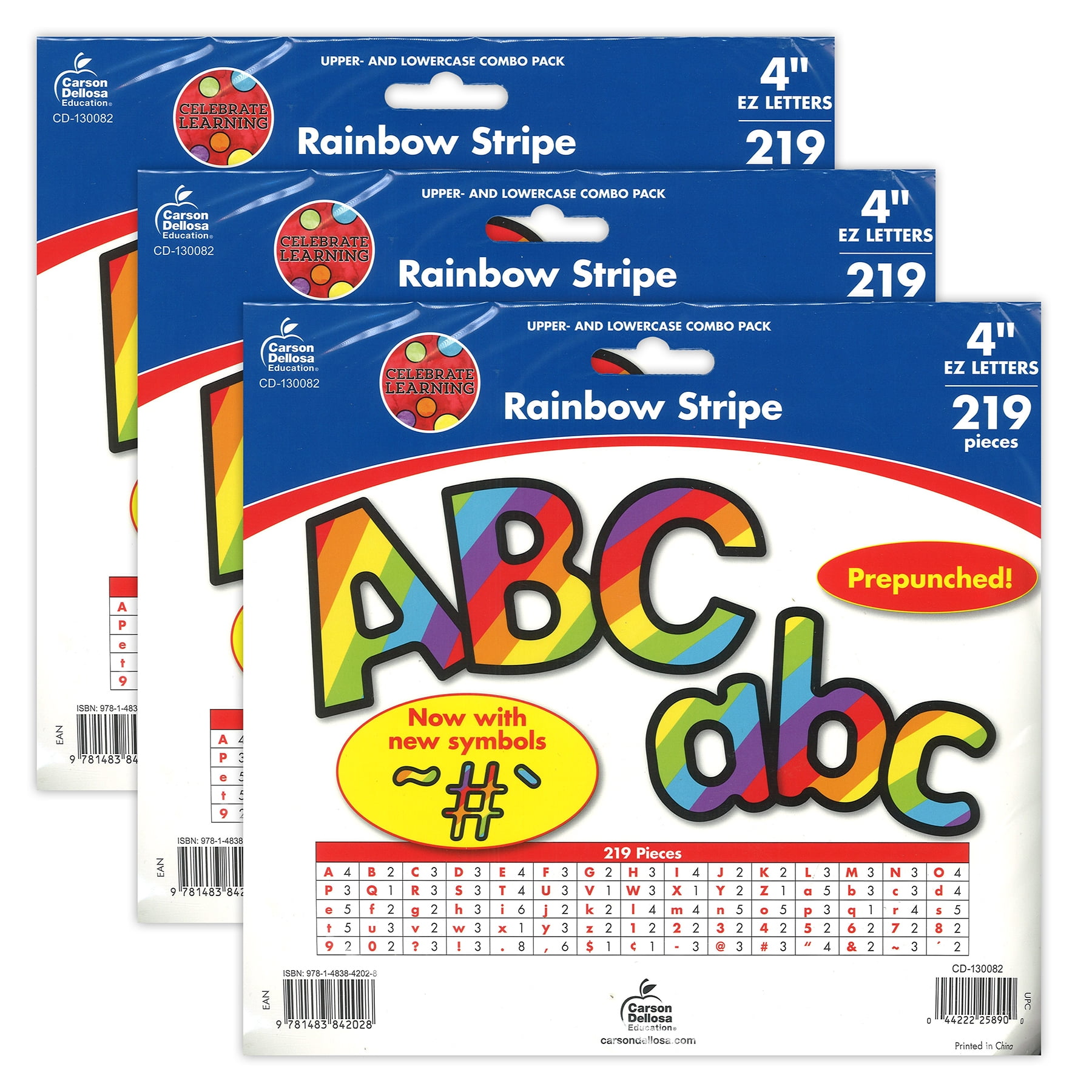 Carson Dellosa Education Celebrate Learning Rainbow Stripe Combo Pack