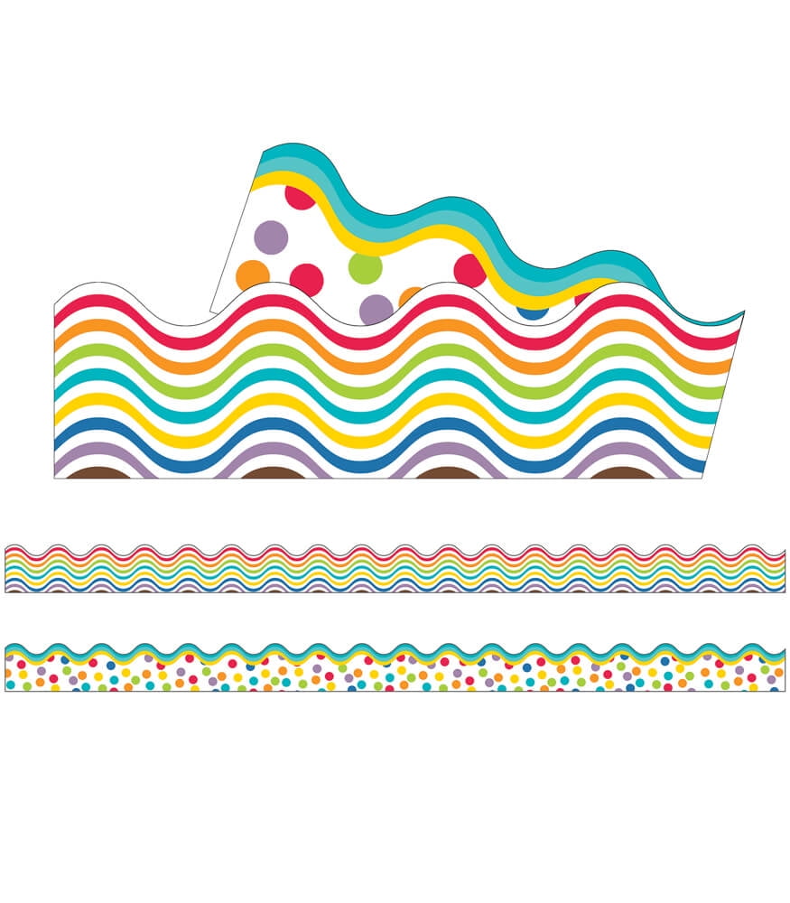 Carson Dellosa Education Color Me Bright Scalloped Borders (13 ...