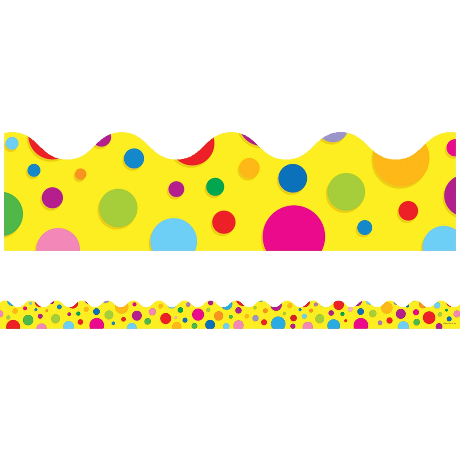 Carson Dellosa Education Colorful Dots Scalloped Borders (13) - Walmart.com