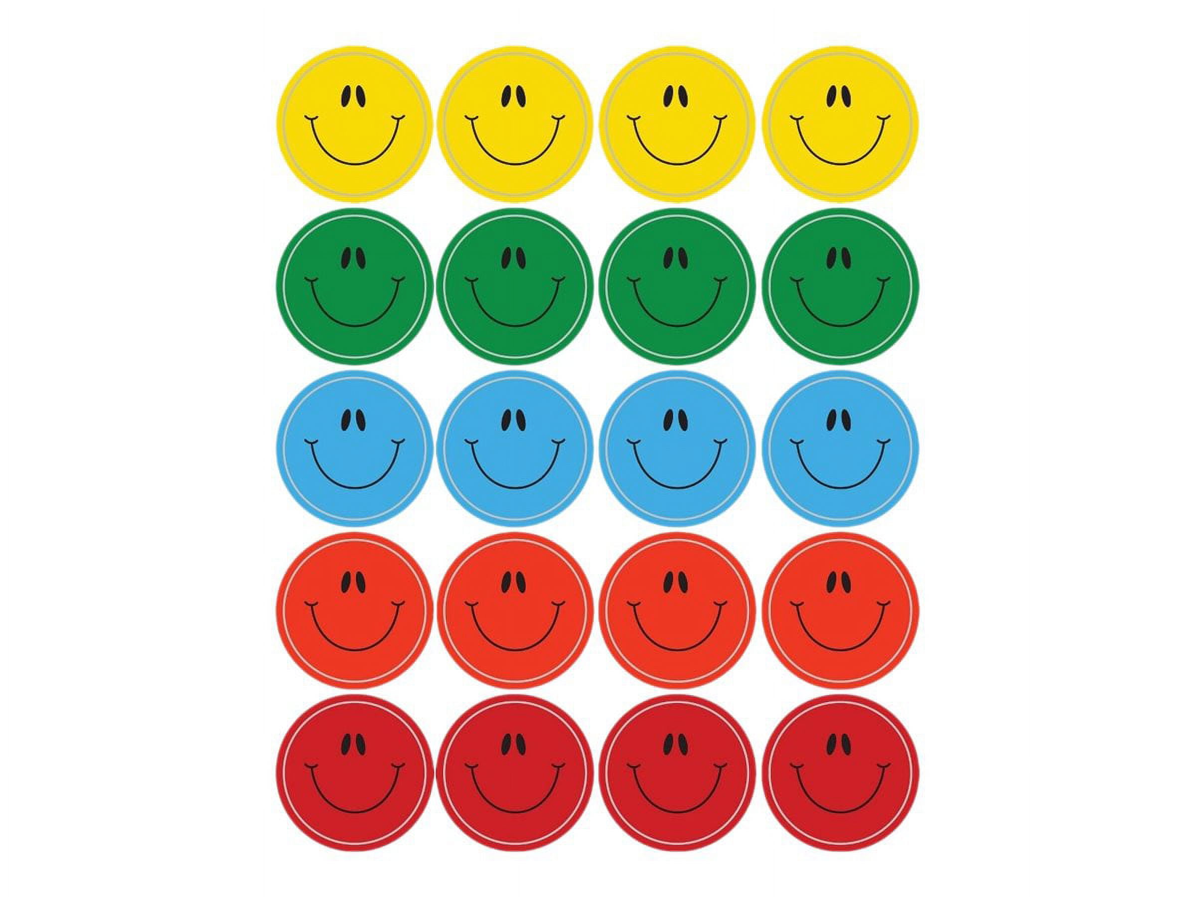 SMILEY FACES MULTICOLOR STICKER - Walmart.com