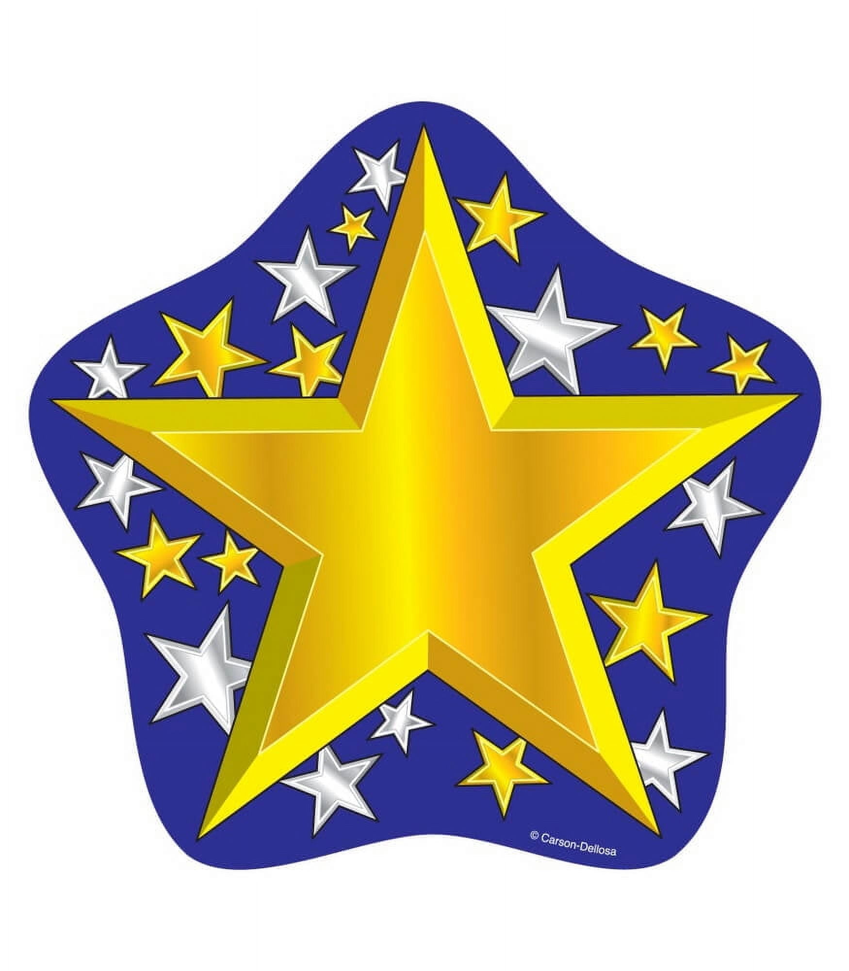 Carson Dellosa Education Gold and Silver Stars Cut-Outs (36) - Walmart.com