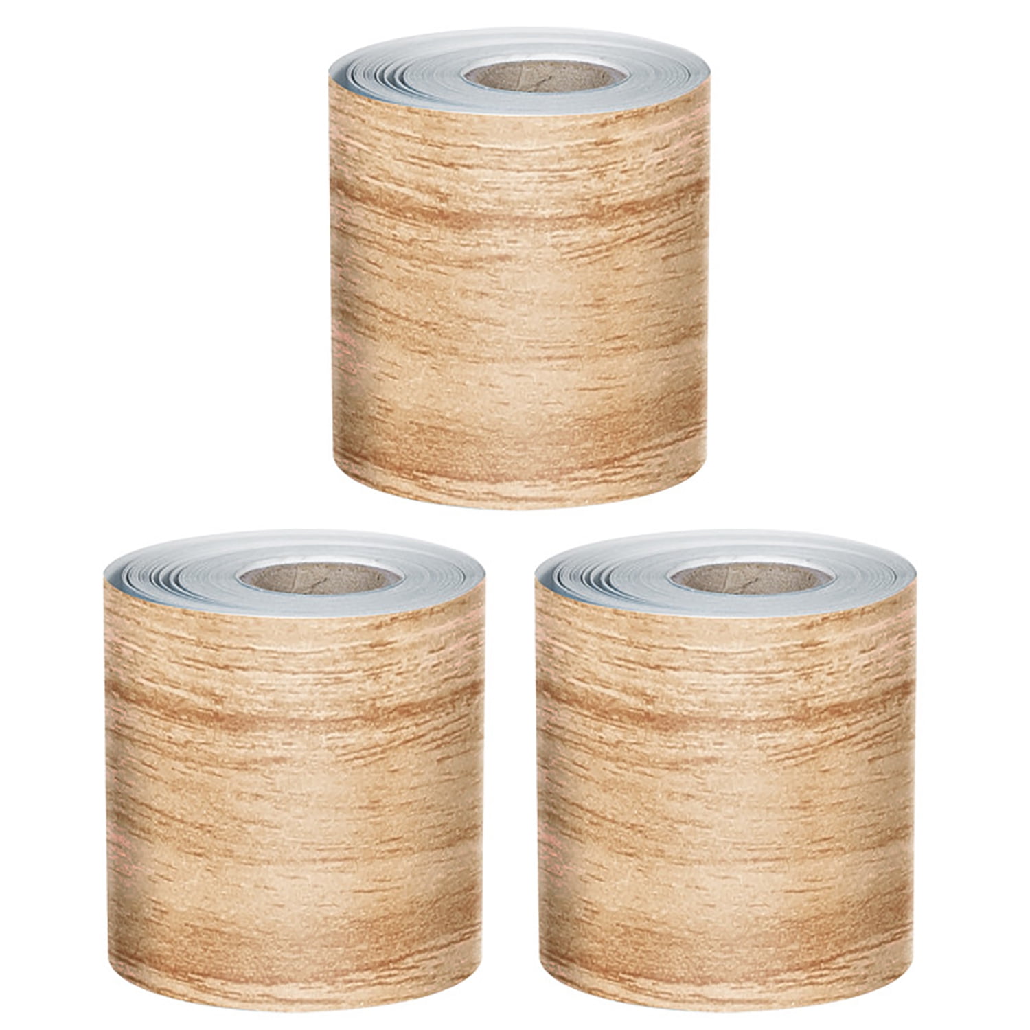 Carson Dellosa Education Grow Together Light Wood Grain Rolled Straight ...