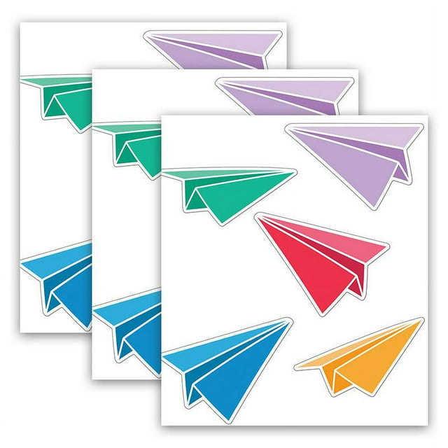 Carson Dellosa Education Happy Place Paper Airplanes Cut-Outs, 36 Per ...