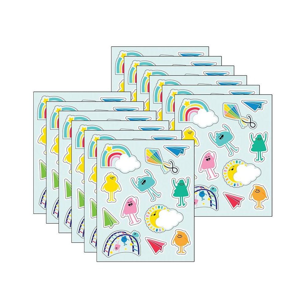 Carson Dellosa Education Happy Place Shape Stickers, 72 Per Pack, 12 ...
