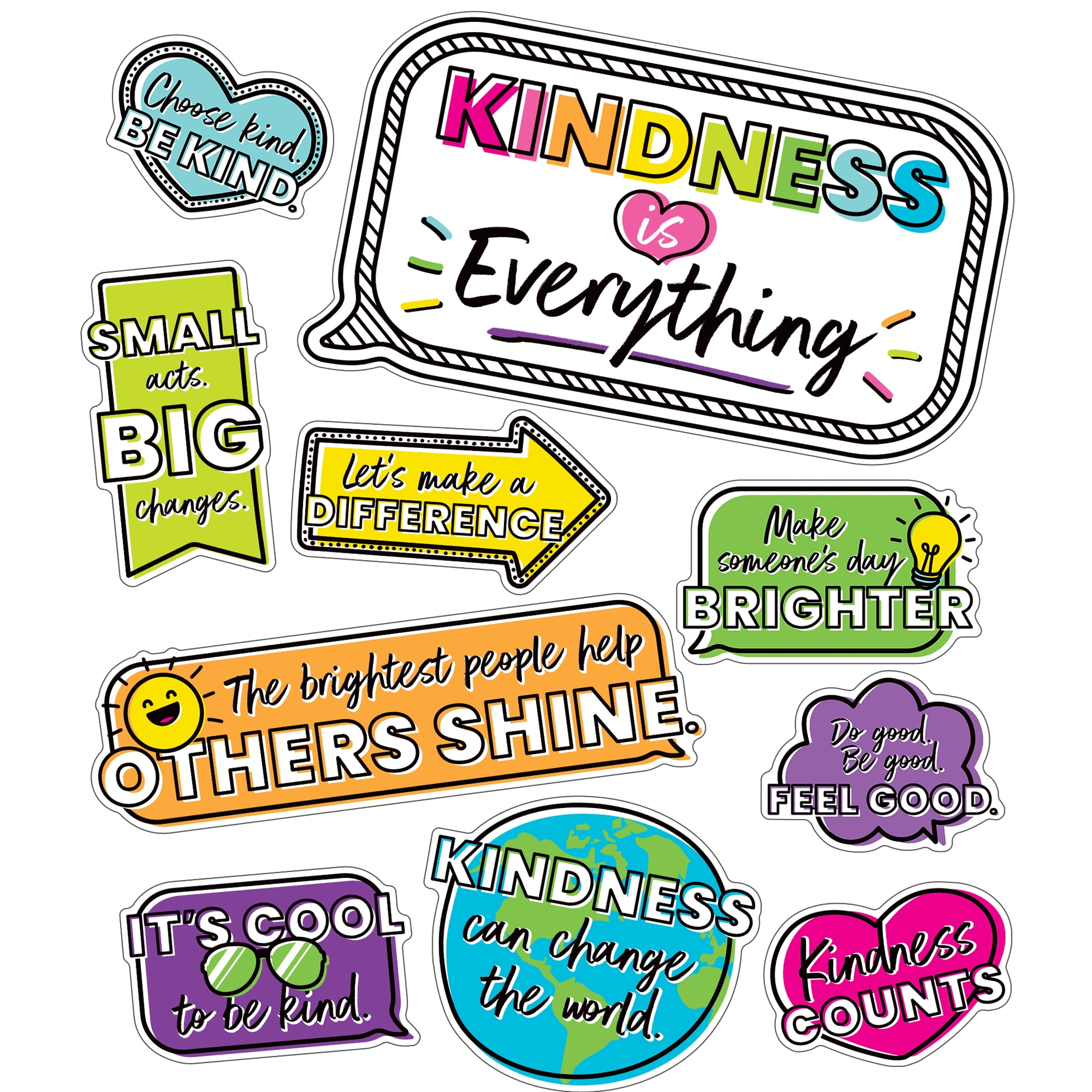 Carson Dellosa Education Kind Vibes Motivational Mini Bulletin Board