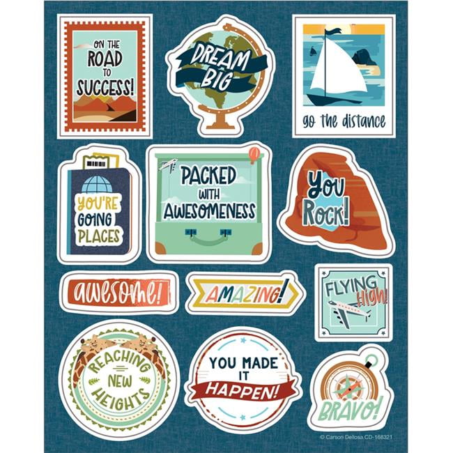 Carson Dellosa Education Let's Explore Motivators Motivational Stickers ...