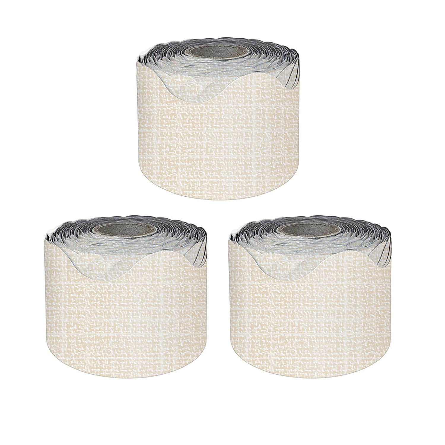 Carson Dellosa Education Linen Rolled Scalloped Borders, 65 Feet Per ...