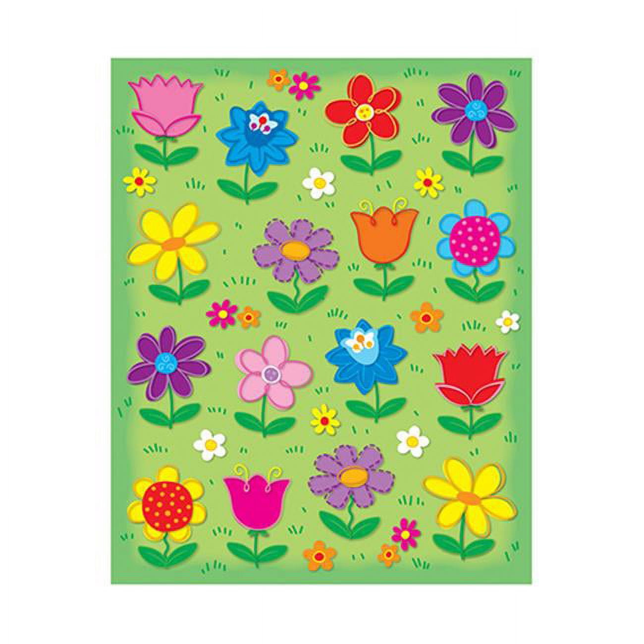 Carson Dellosa Small to Large Spring Flowers Stickers, 96ct for ...