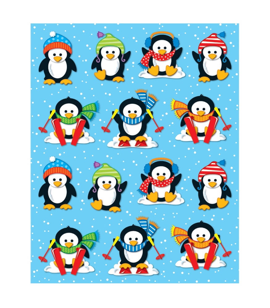 Carson Dellosa Education Penguins Shape Stickers (84) - Winter Holiday ...