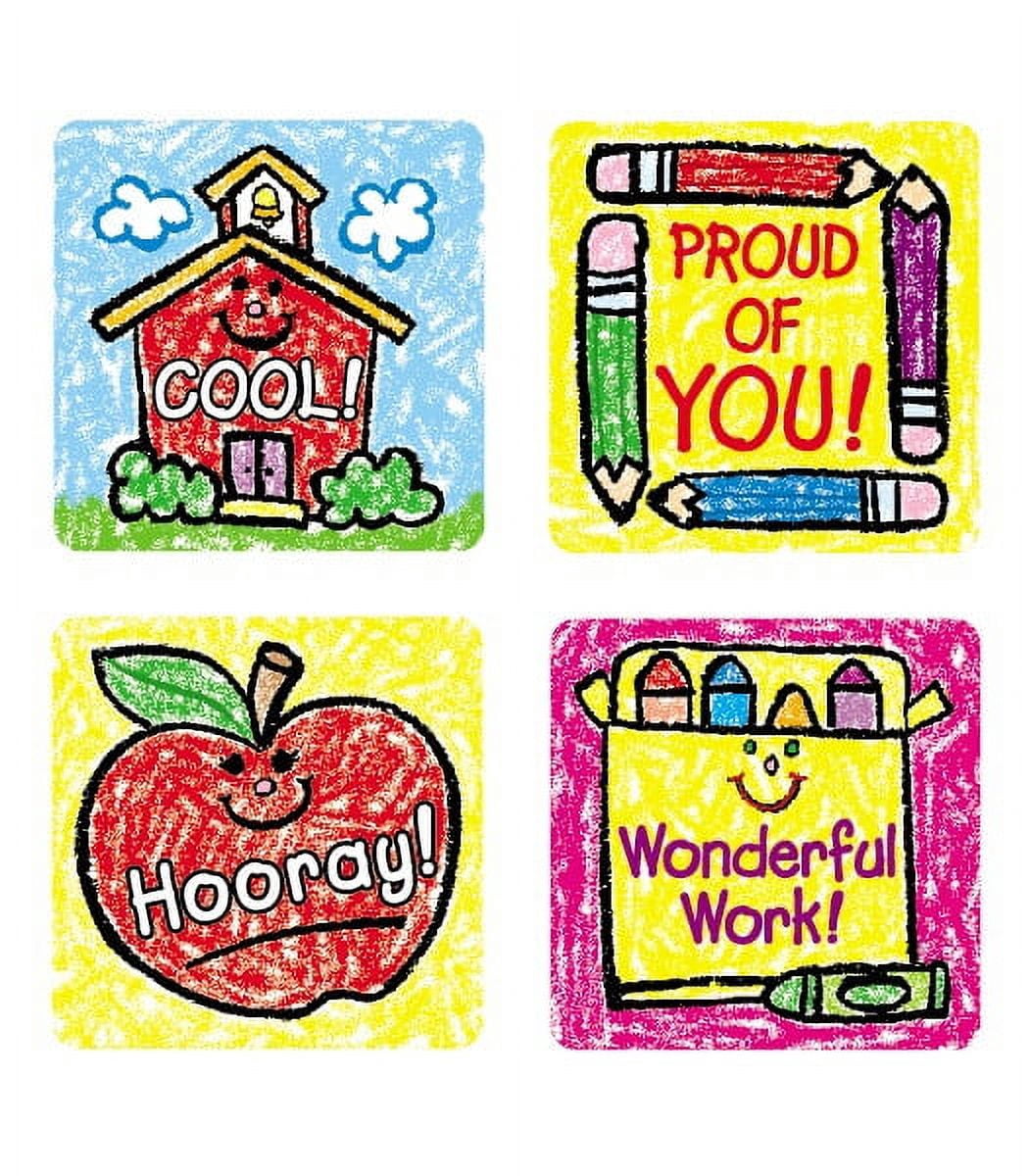 Carson Dellosa Education School Days: Kid-Drawn Motivational Stickers ...