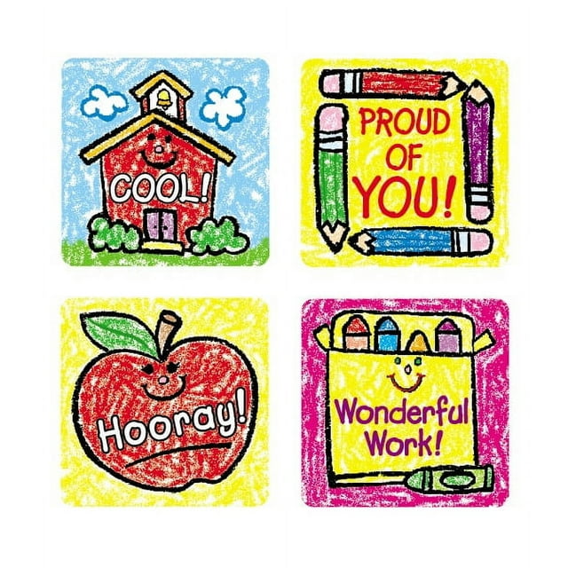 Carson Dellosa Education School Days: Kid-Drawn Motivational Stickers ...