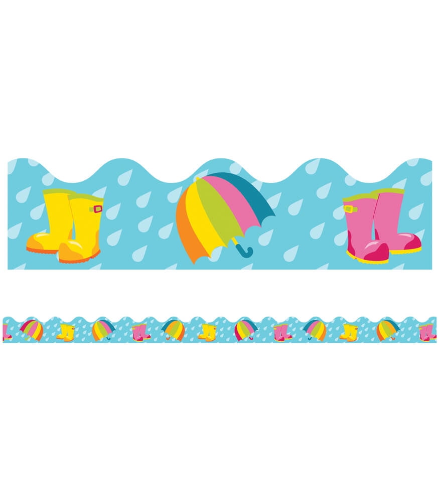 Carson Dellosa Education Spring Showers Scalloped Borders (13 ...