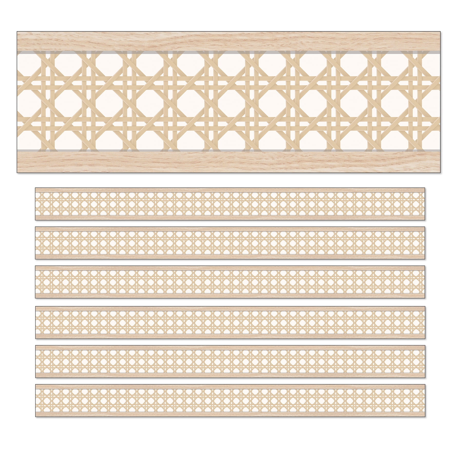 Carson Dellosa Education True to You Woven Cane Straight Bulletin Board ...
