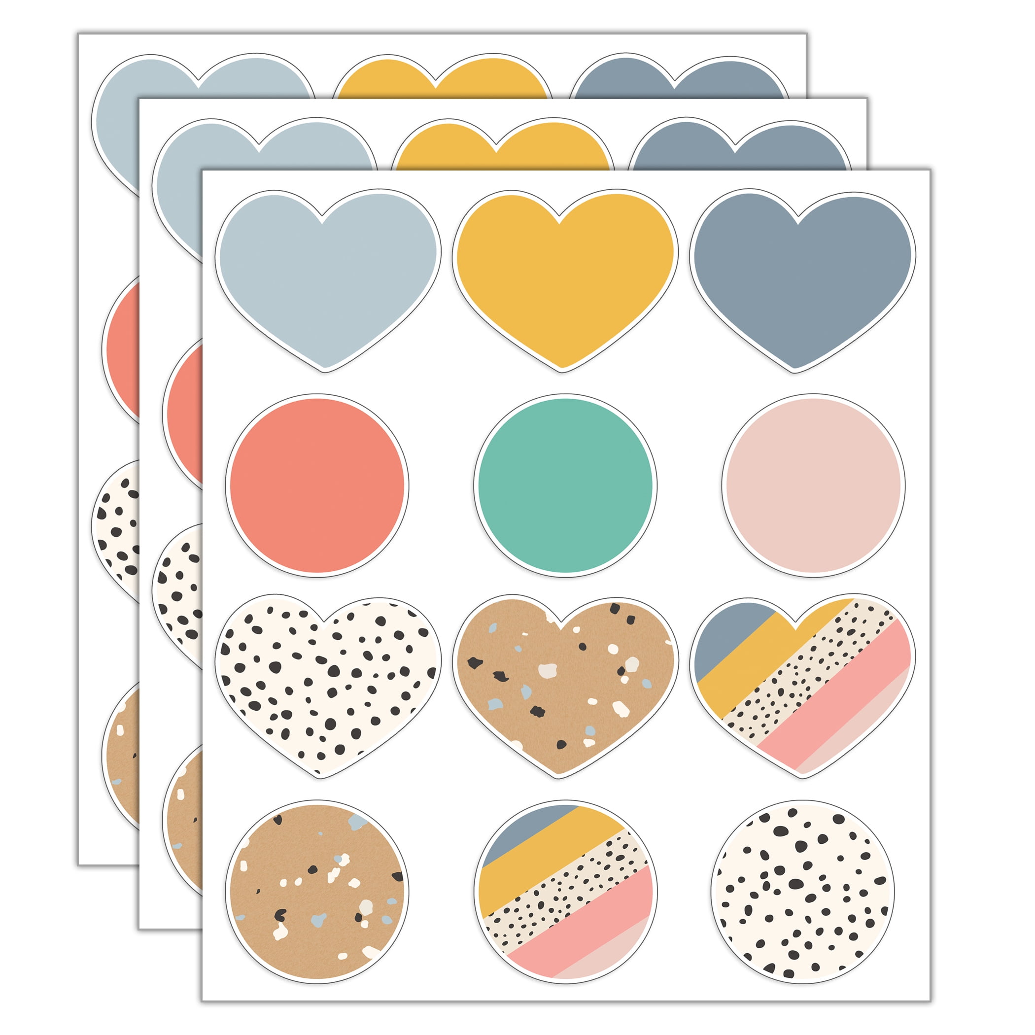 Carson Dellosa Education We Belong Hearts & Dots Cut-Outs, 36 Per Pack ...