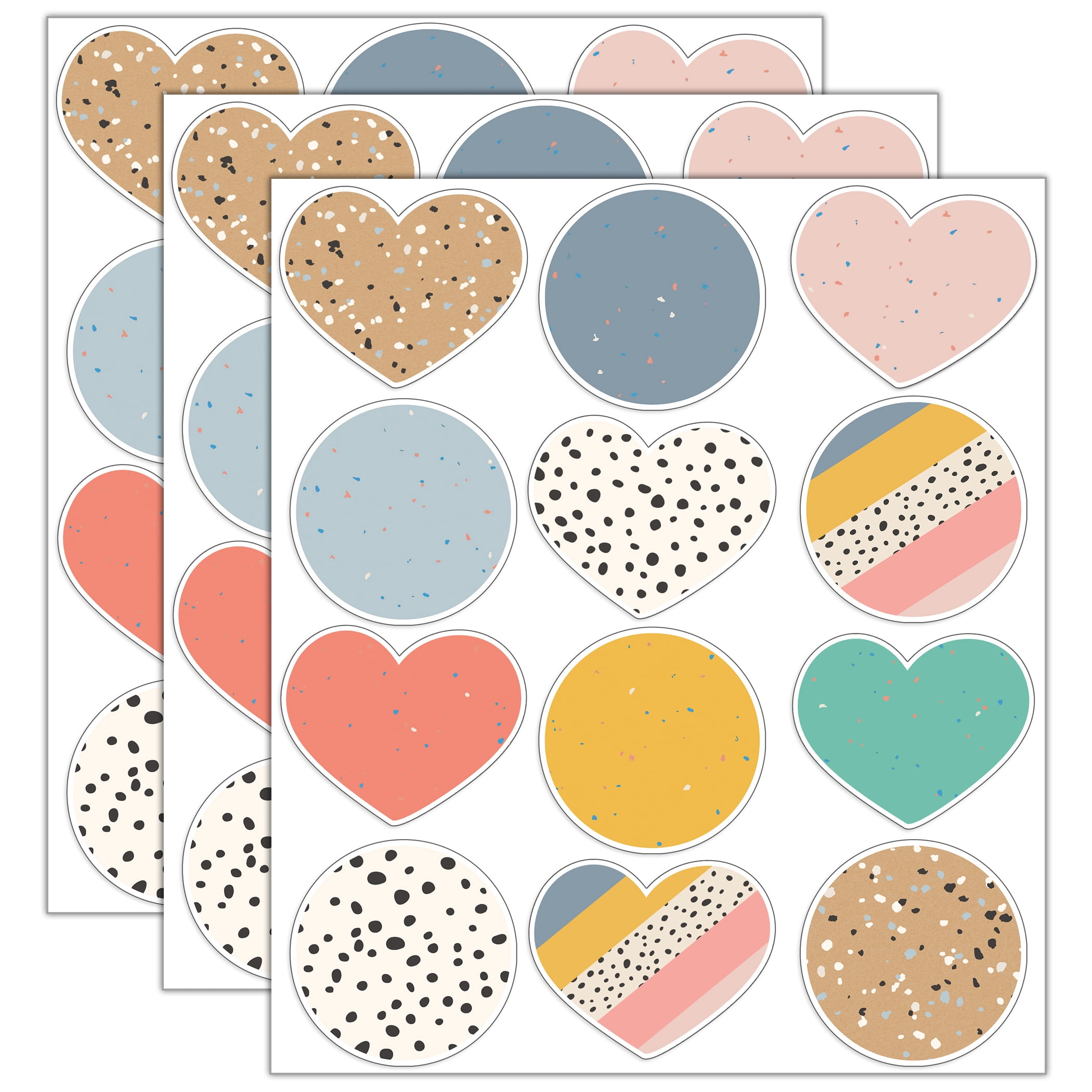 Carson Dellosa Education We Belong Jumbo Hearts & Dots Cut-Outs, 12 Per ...