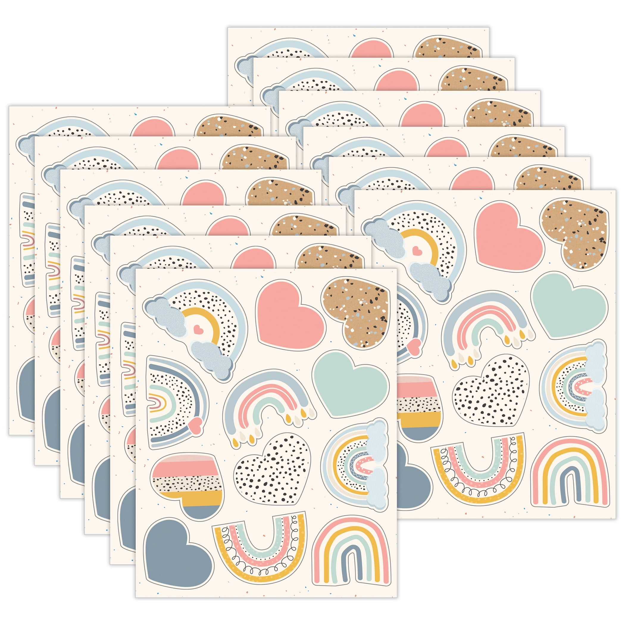 Carson Dellosa Education We Belong Shape Stickers, 72 Per Pack, 12 ...